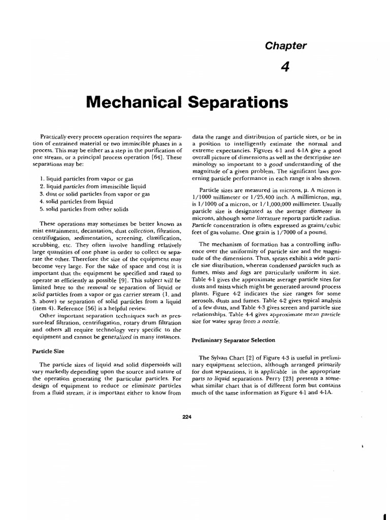 4-Mechanical Separations | PDF
