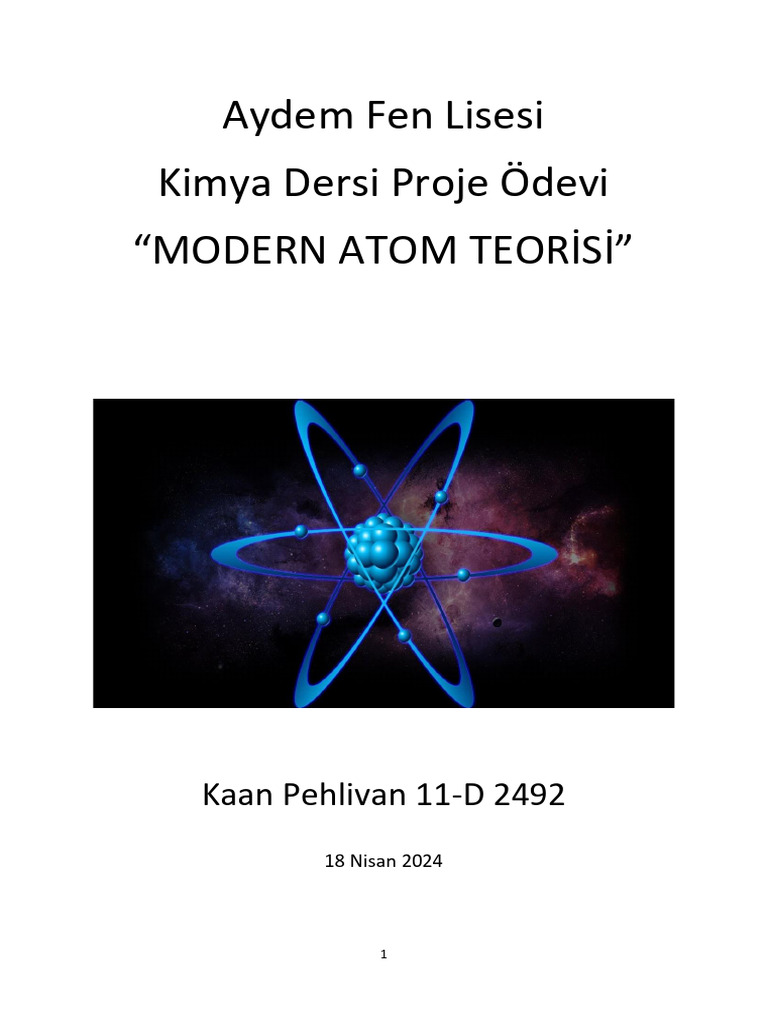 Modern Atom Teorisi | PDF