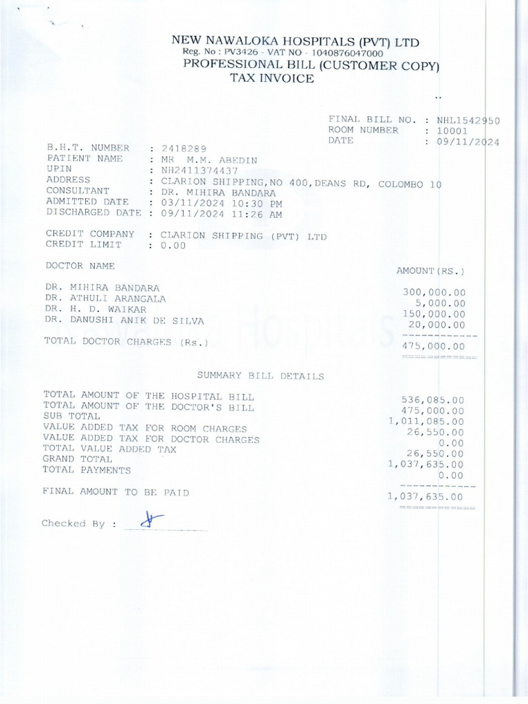 Full Bill | PDF