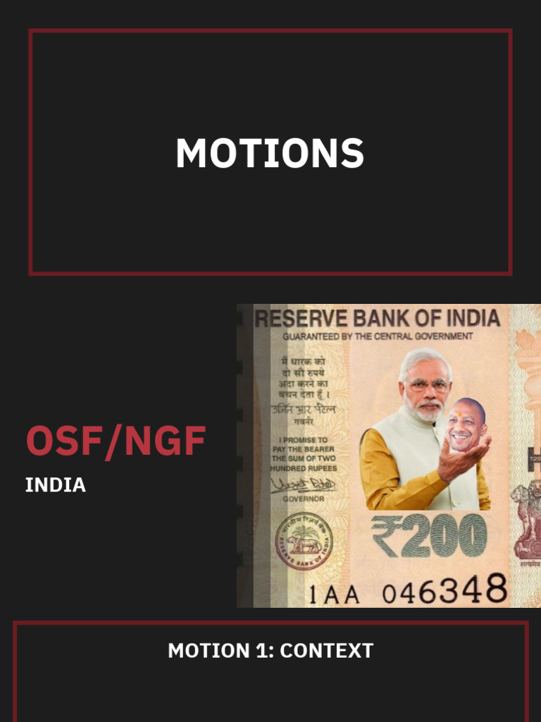OSF - NGF Motions | PDF