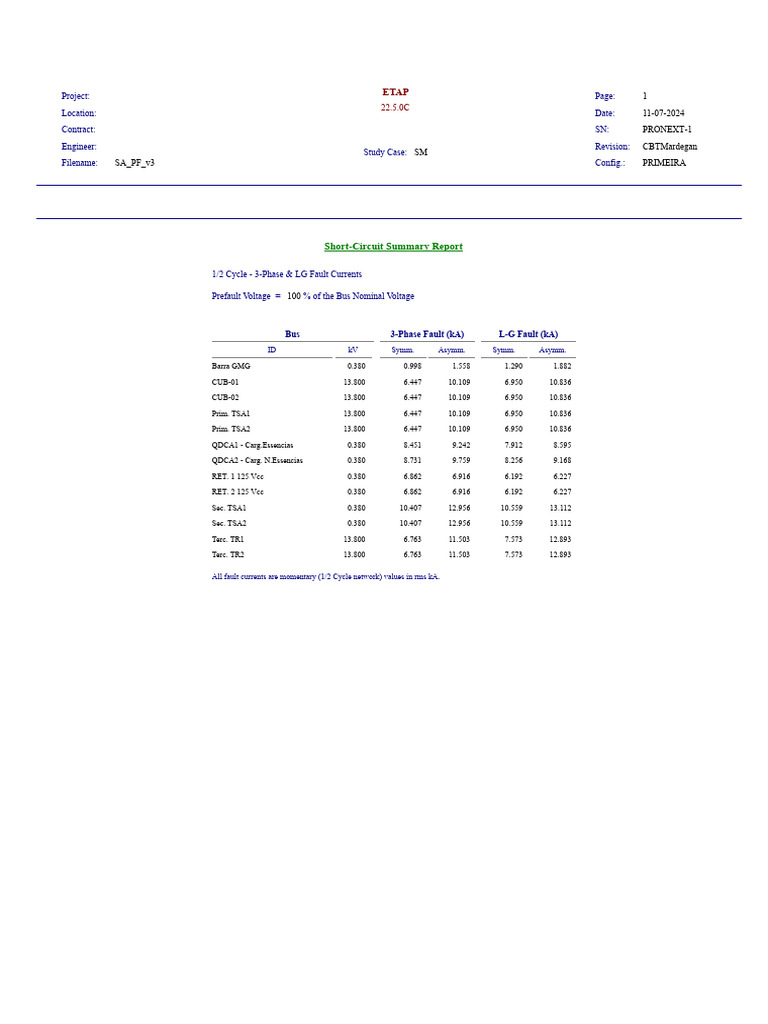 Análise 3F.st1S - Summary - Primeira | PDF | Electrical Impedance ...