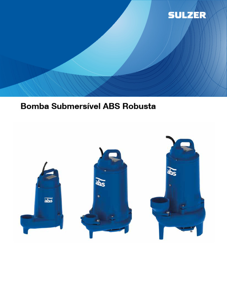 Bomba Submersivel Sulzer Abs Robusta 800 T 4e11712c6b | PDF | Motores ...