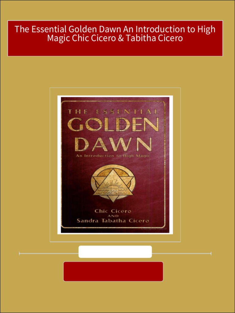 Full The Essential Golden Dawn An Introduction To High Magic Chic ... Full The Essential Golden Dawn An Introduction To High Magic Chic ...