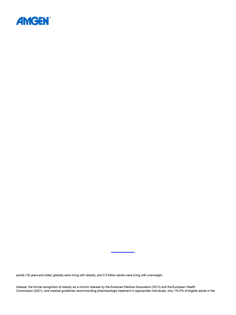 Amgen Announces Robust Weight Loss With Maritide in People Living With Obesity or Overweight at ...