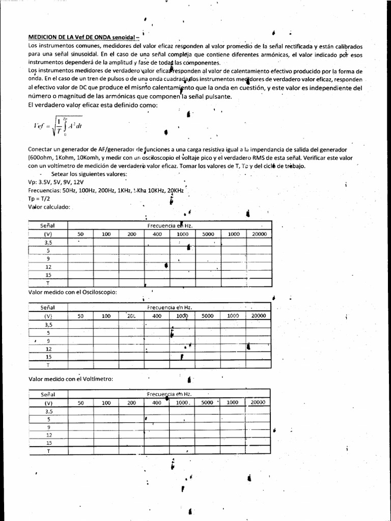 Medicion Sinoidal Instrumentos | PDF