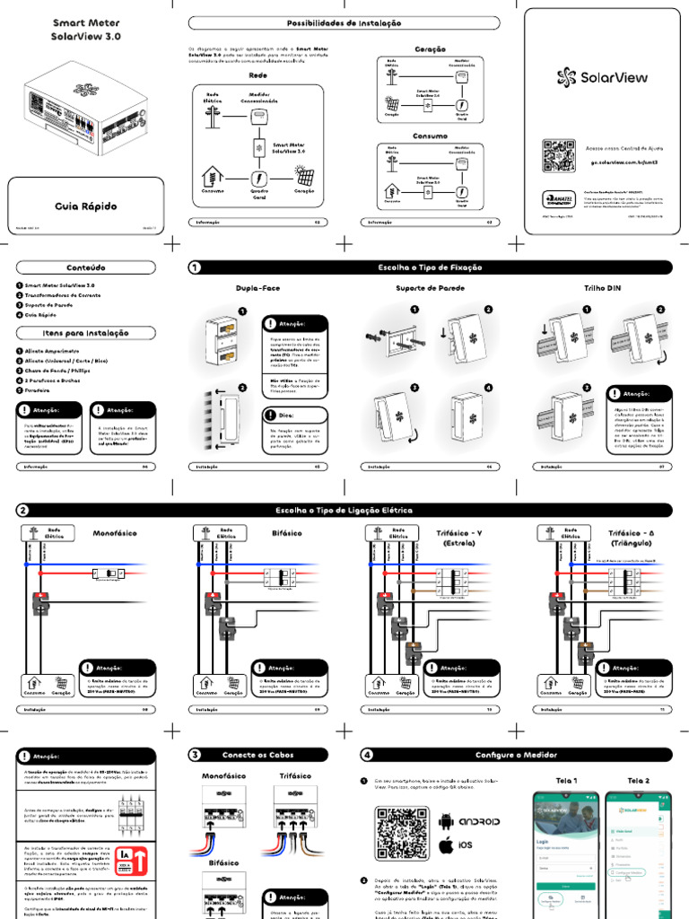 Smart Meter SolarView 3.0 - Guia Rápido - PT (v1.1) | PDF