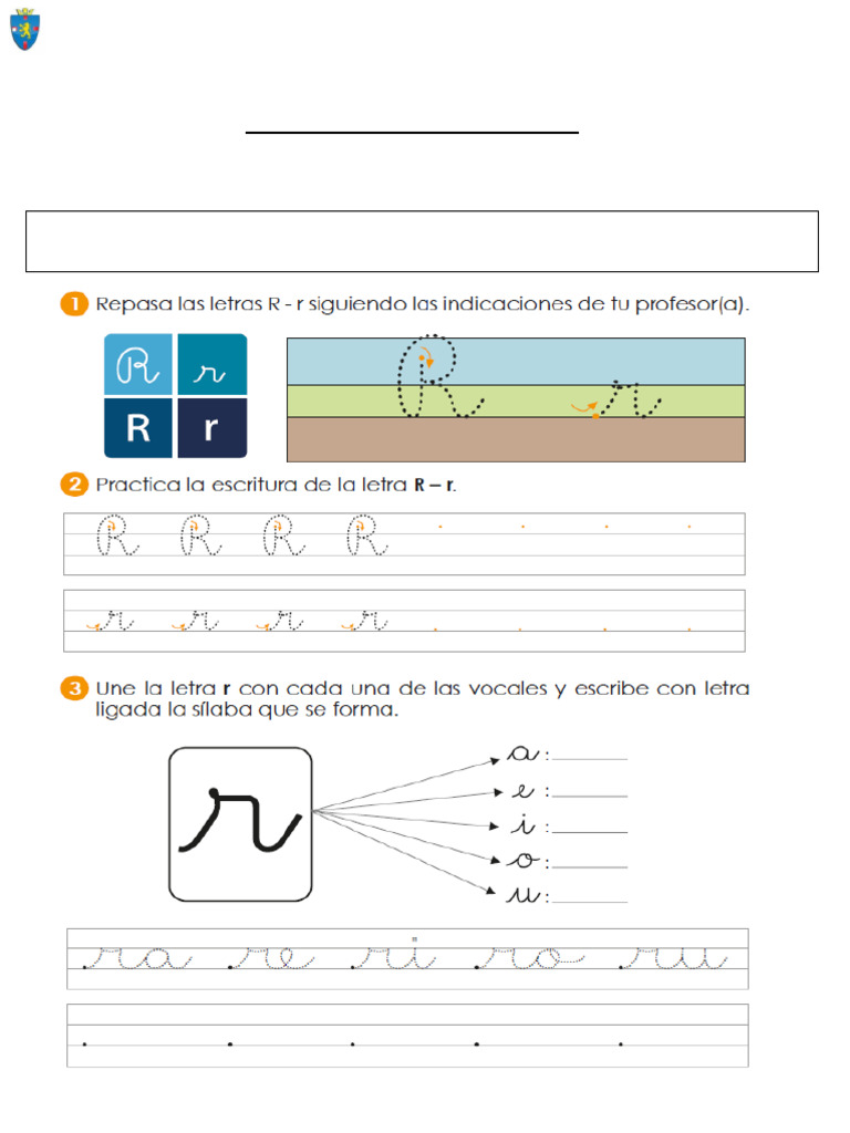 Guía Letra R (Sonido Fuerte y Suave) | PDF