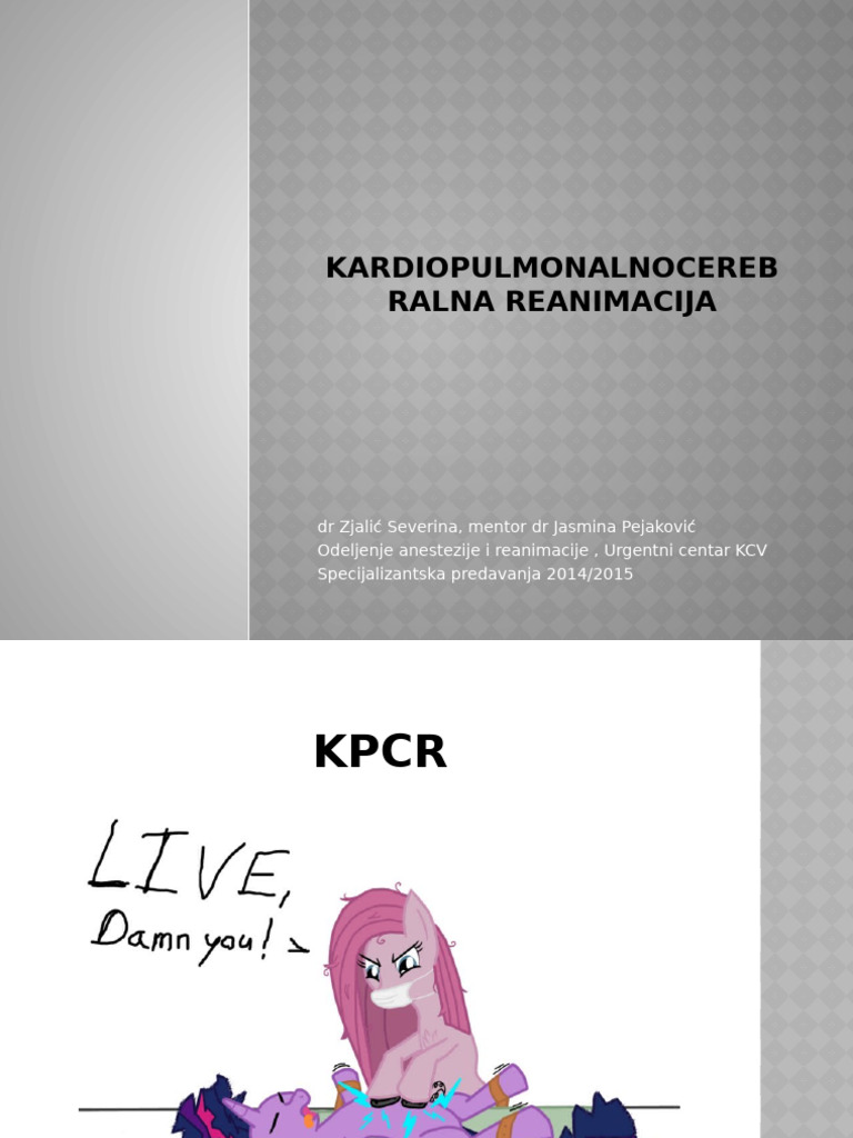 Kardiopulmonalnocerebralna Reanimacija | PDF