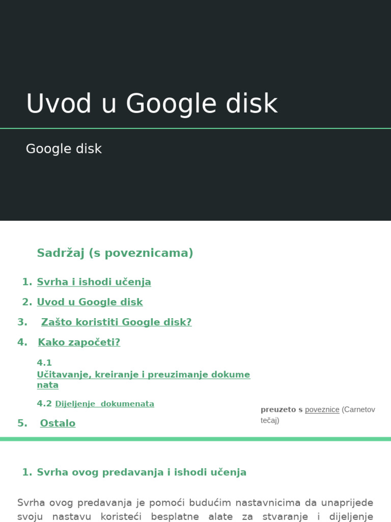 Predavanje - Google Disk | PDF