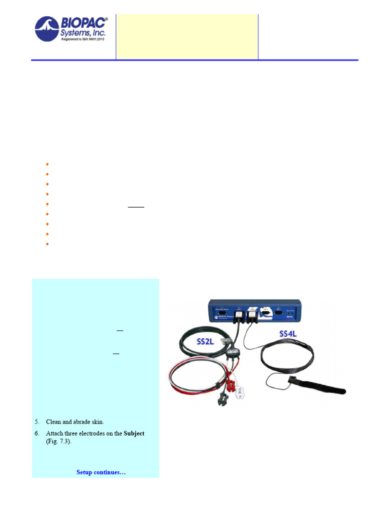 L07 Procedure | PDF | Heart Rate | Cardiovascular Physiology