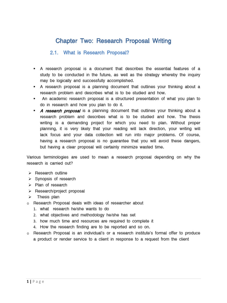 Research Proposal Writing Guide | PDF | Methodology | Hypothesis