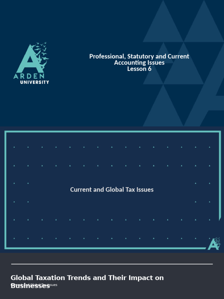 Professional, Statutory and Current Accounting Issues Lesson 6 | PDF ...