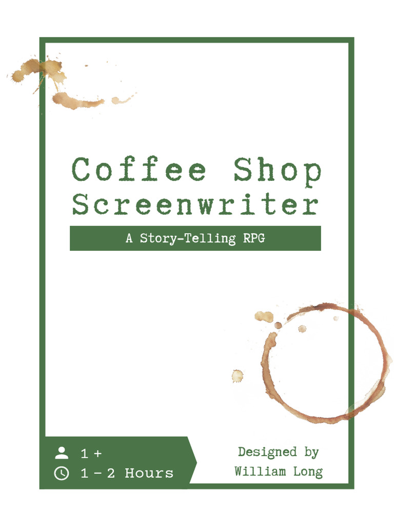 Coffee Shop Screenwriter | PDF | Screenplay | Hero