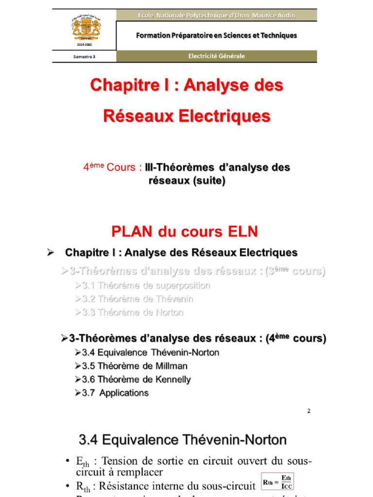 Cours 4-Électricité Générale | PDF