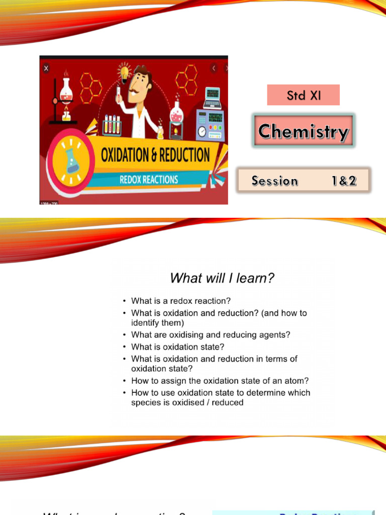 Redox PPT 1&2 (HarshalaTr) | PDF