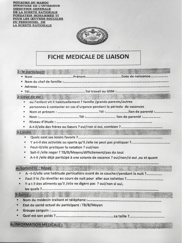 Fiche Liaison PDF | PDF