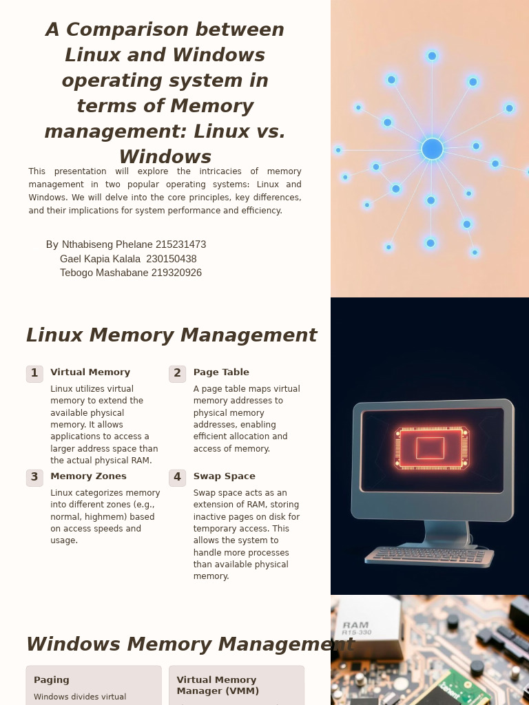 A Comparison Between Linux and Windows Operating System in Terms of Memory Management Linux Vs ...