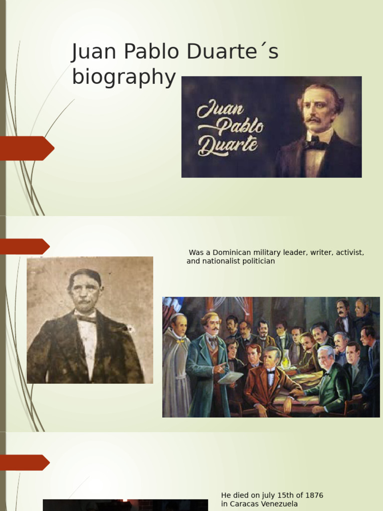 Juan Pablo Duarte S Biography | PDF