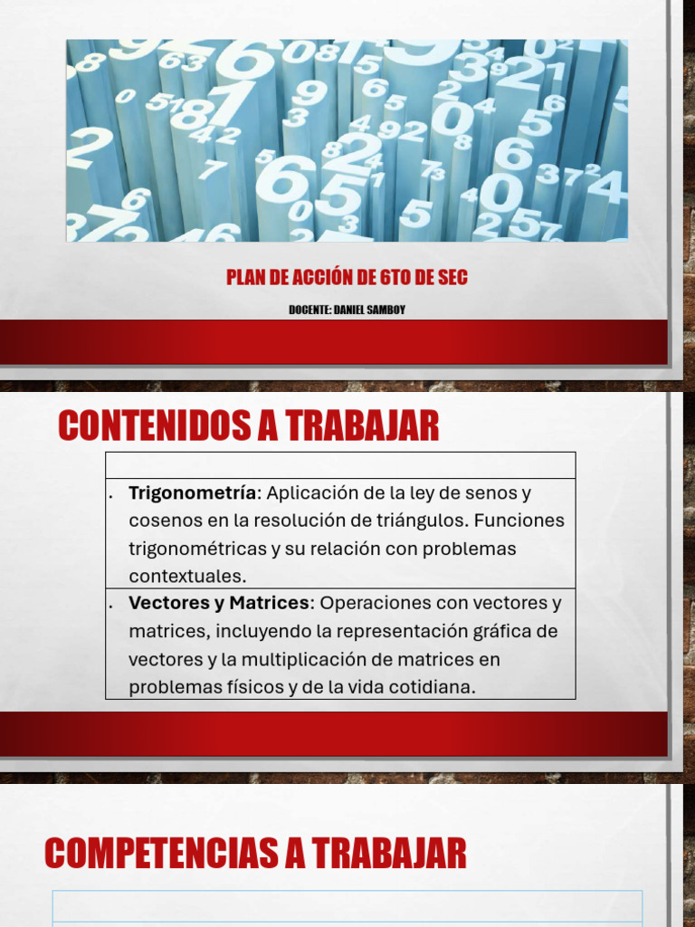 Plan de Acción de 6to de Sec | PDF