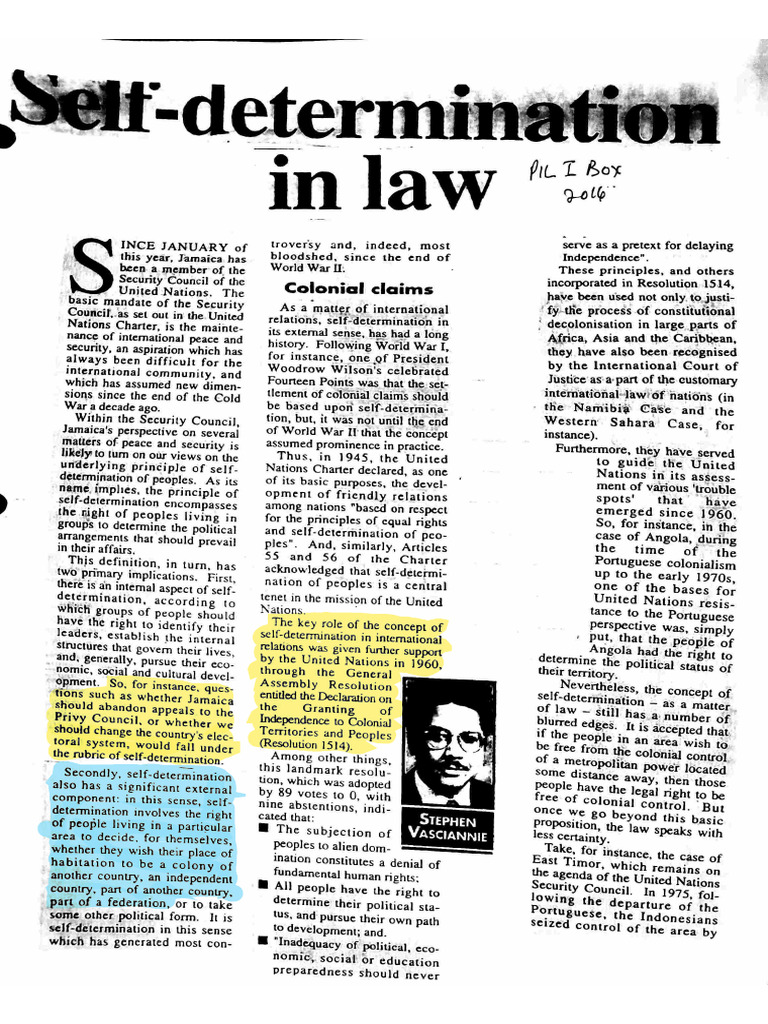 Self-Determination Abstract Article | PDF