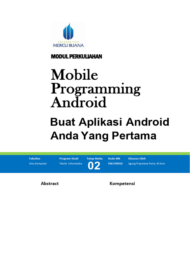 Materi Mobile Programming Android (TM2) | PDF