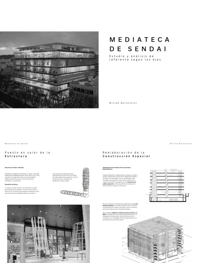 Mediateca de Sendai 4 Ejes Pin Up | PDF