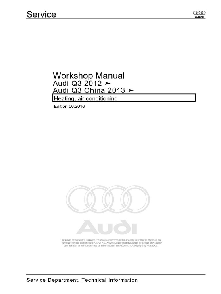 Workshop Audi Heating | PDF
