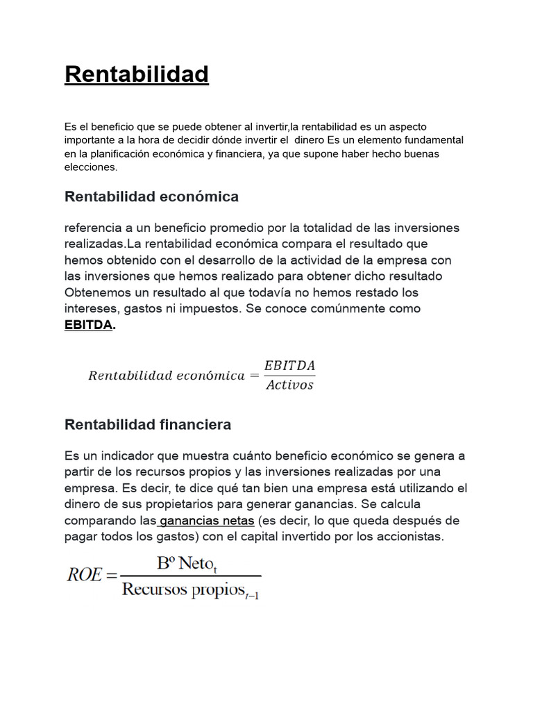Retabilidad | PDF