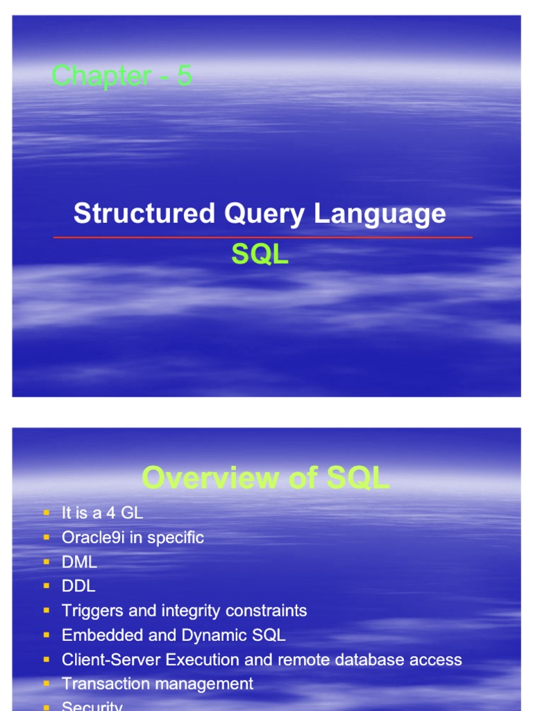 SQL | Download Free PDF | Sql | Database Index