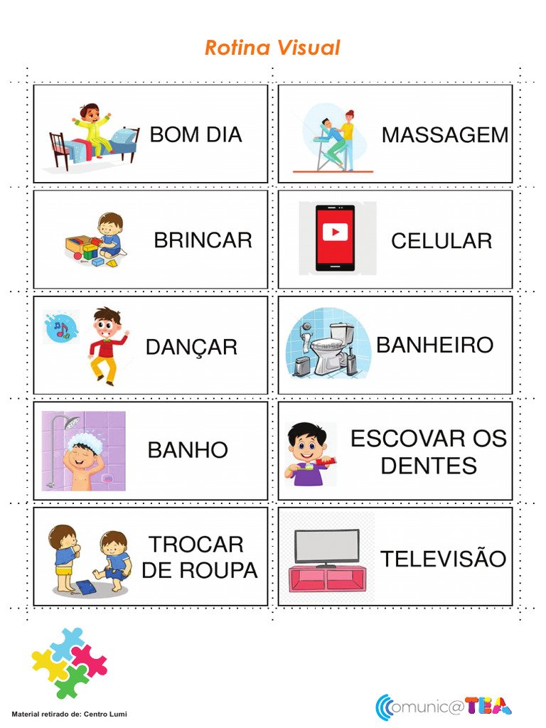 Rotina Visual Comunicatea | PDF