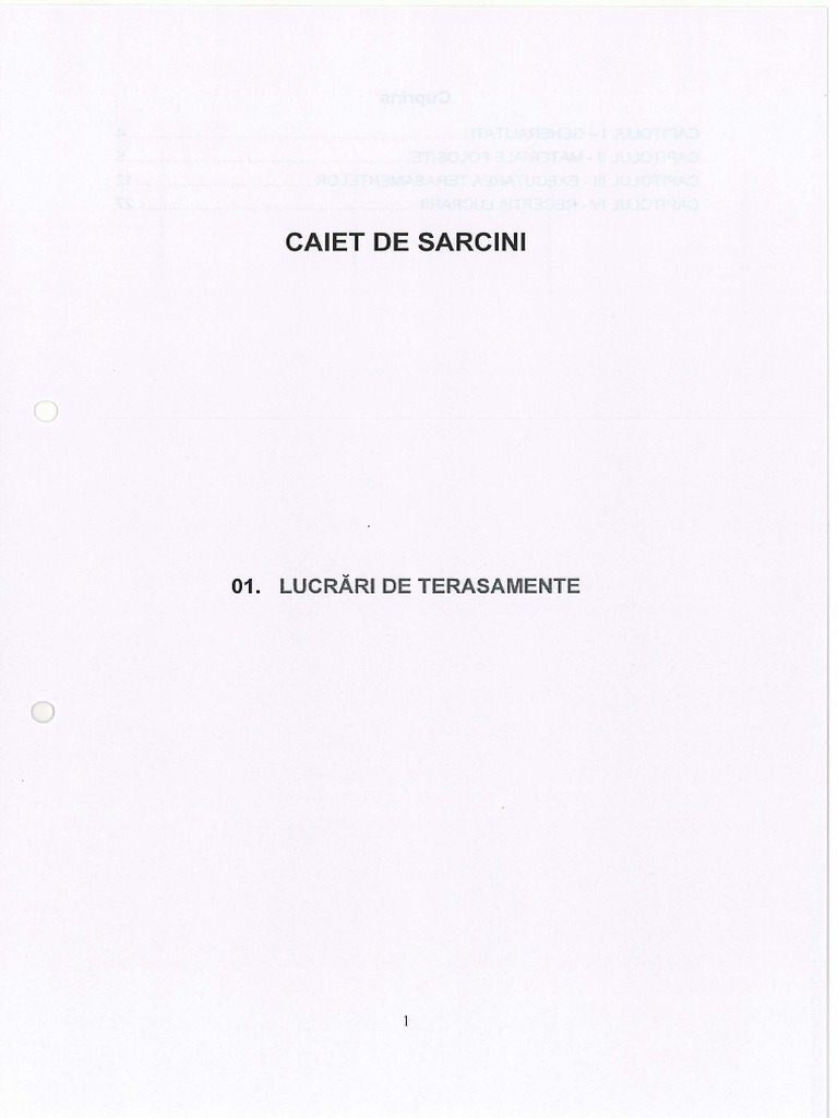 Lucrari de Terasamente | PDF