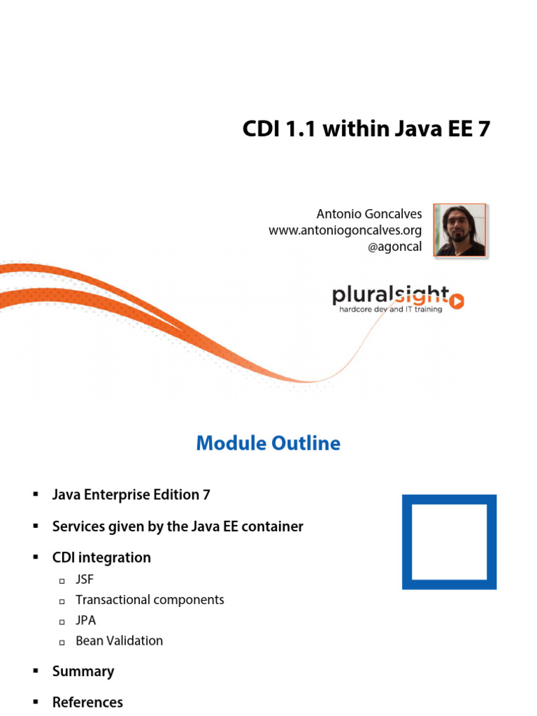 7 Context Dependency Injection 1 1 m7 Slides | PDF | Java Specification Requests | Software ...