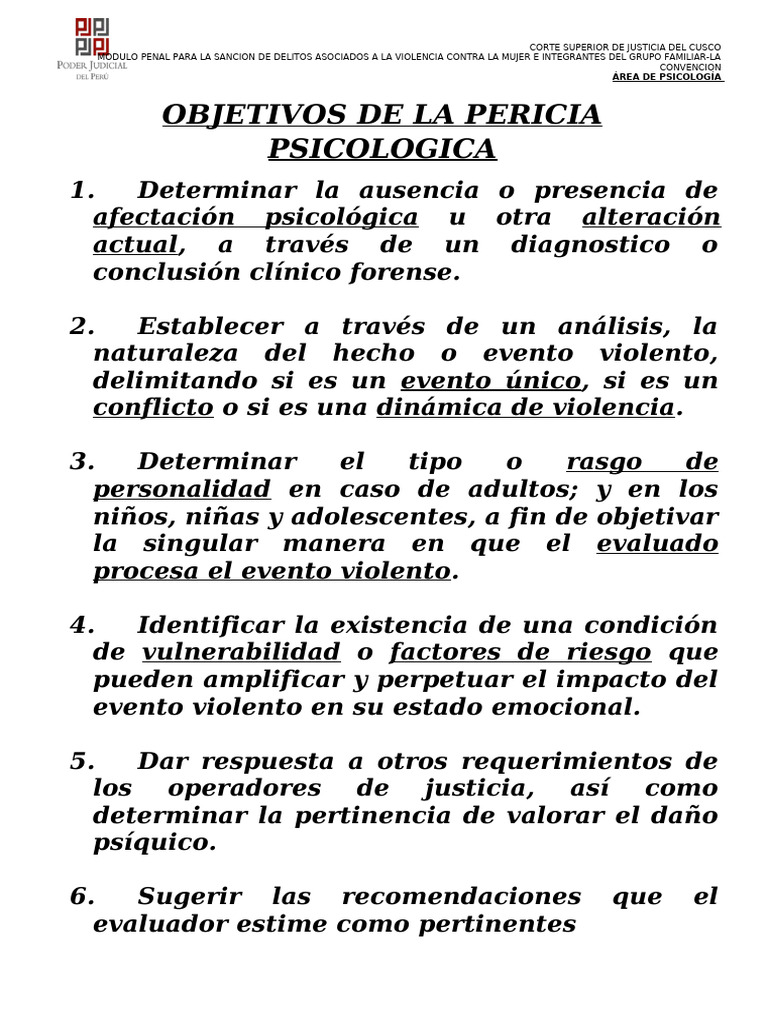 Pericia Psicolog | PDF | Las emociones | Violencia