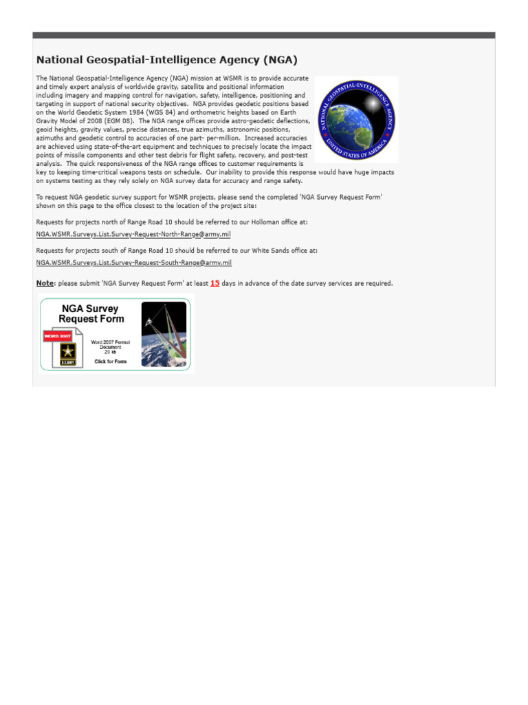 National Geospatial-Intelligence Agency (NGA) | PDF