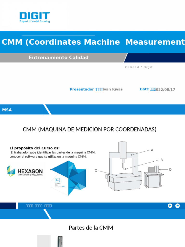 Entrenamiento CMM 2ndo Cuadrante | PDF