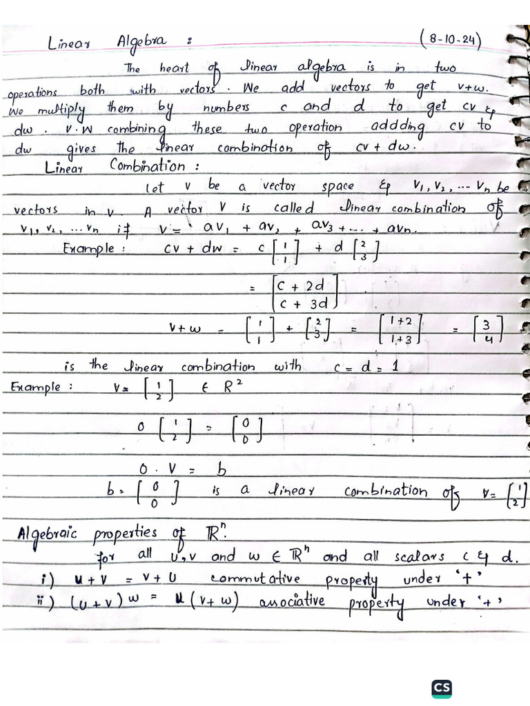 Linear Algebra | PDF
