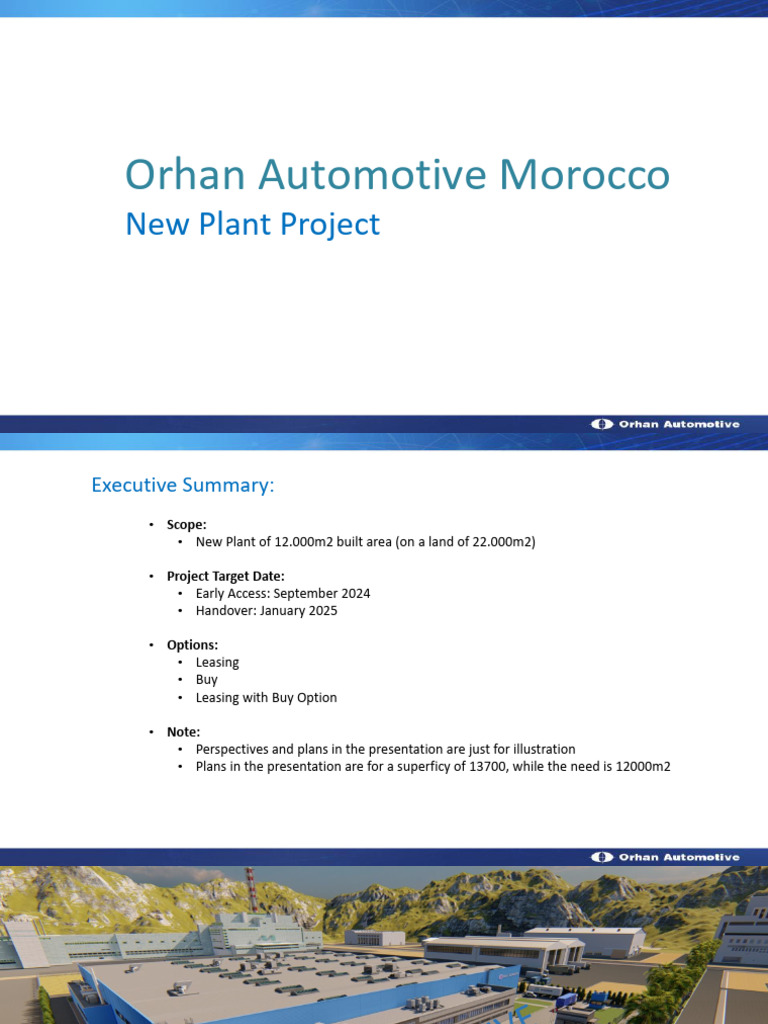 Orhan Automotive - New Plant Presentation | PDF