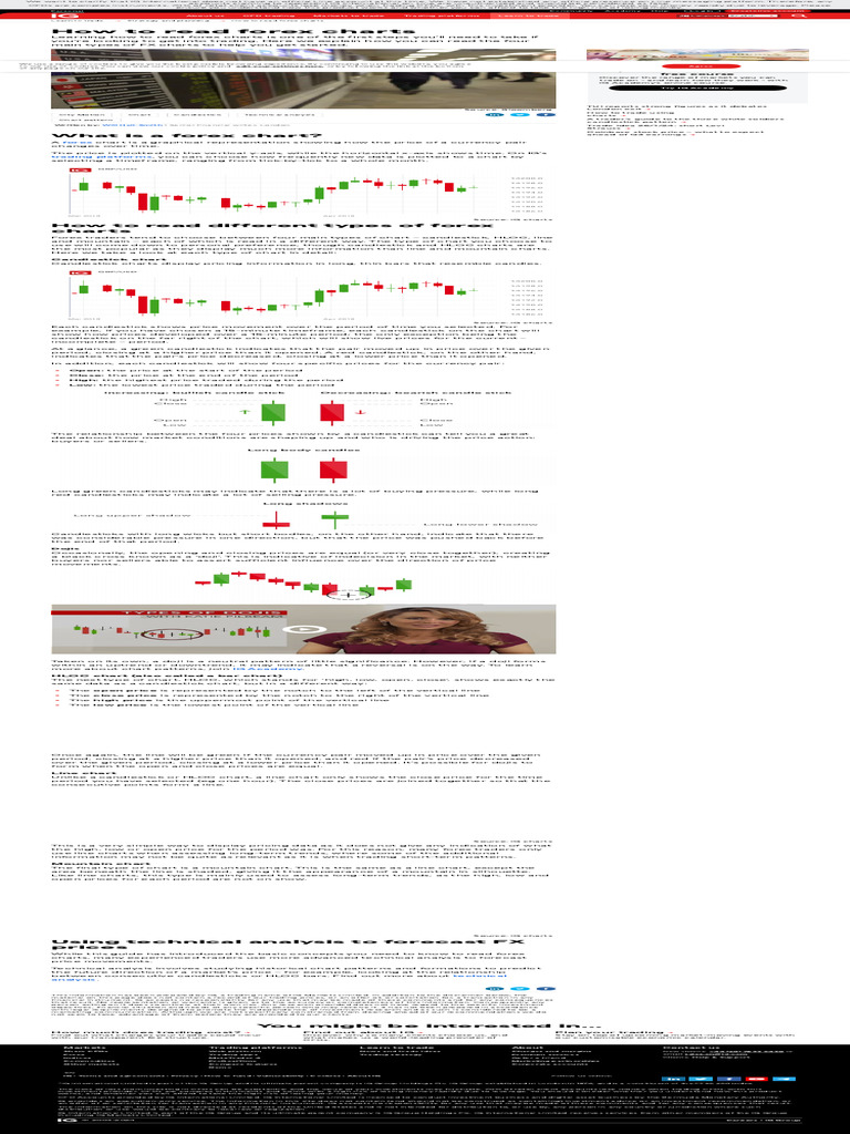 Reading Forex Charts for Beginners | PDF | Contract For Difference | Financial Markets