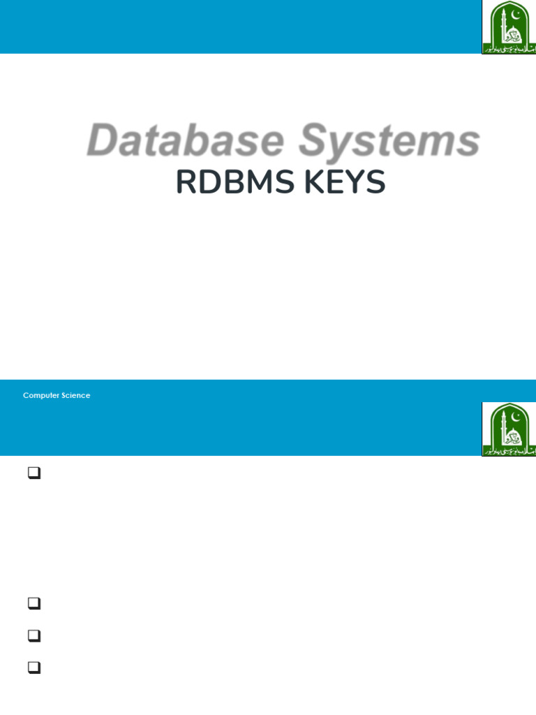 Database Systems DBMS KEYS 7 | PDF | Relational Database | Database Index