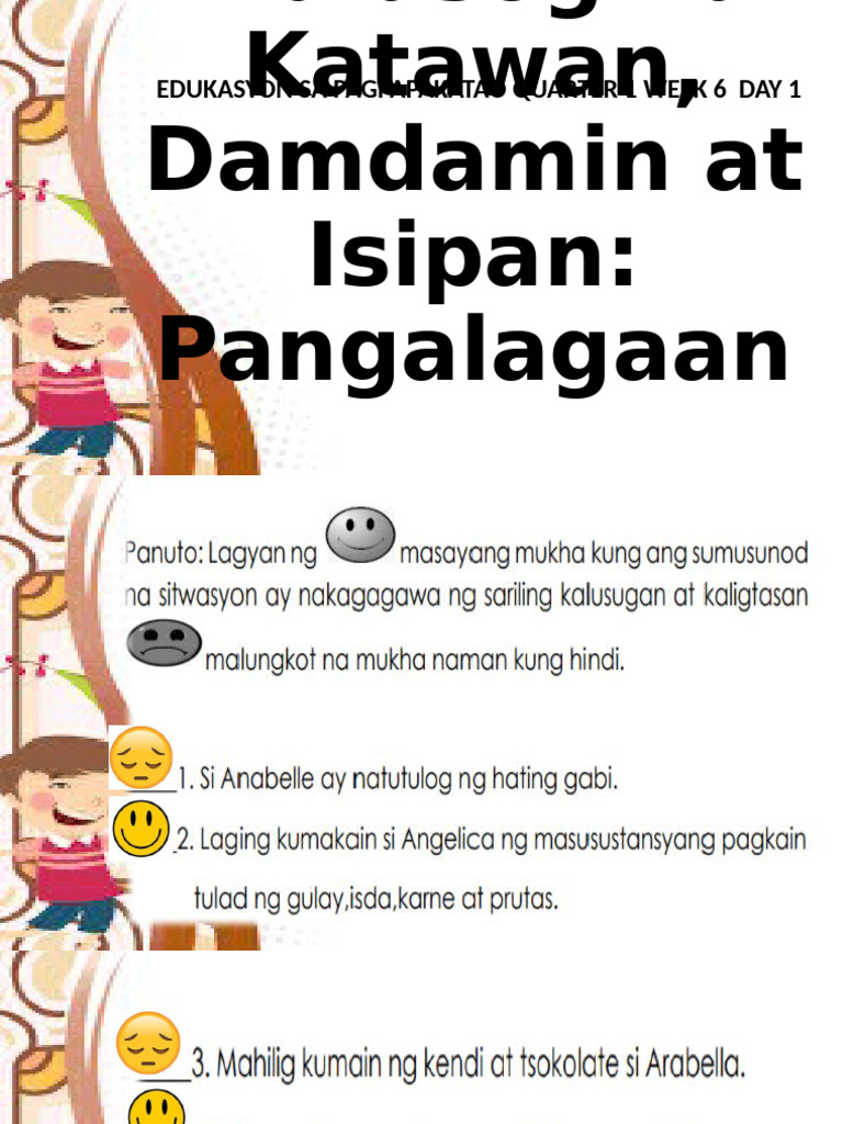 Esp Quarter 1 Week 6 Day 1 | PDF