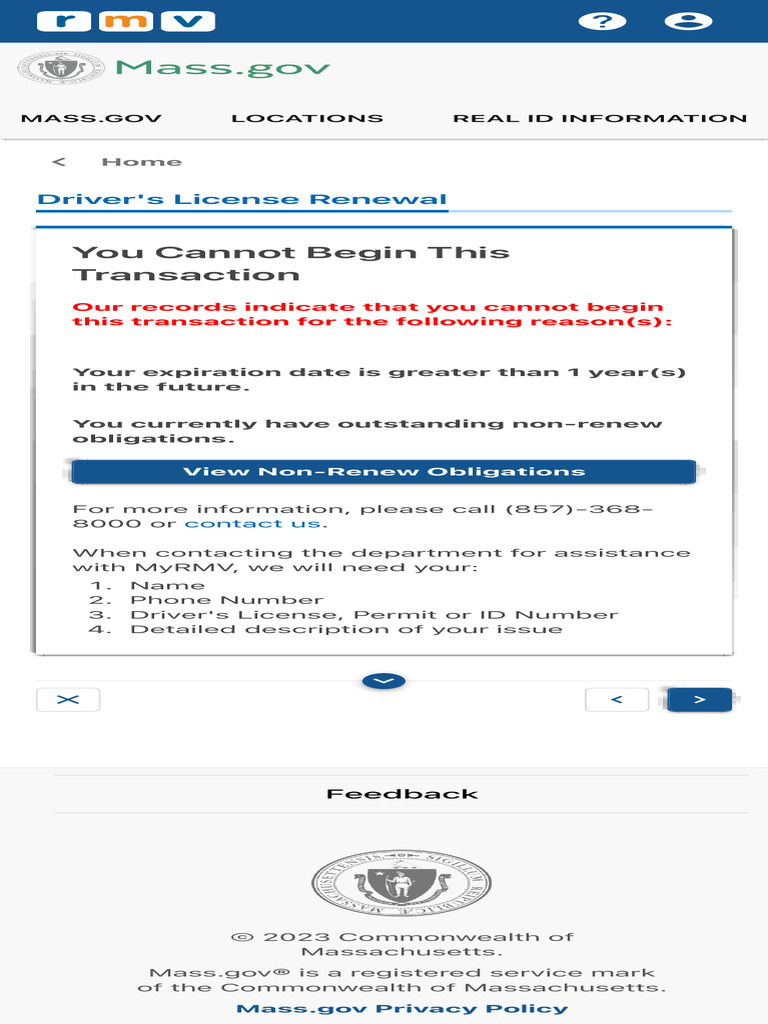 MyRMV - Massachusetts Registry of Motor Vehicles | PDF