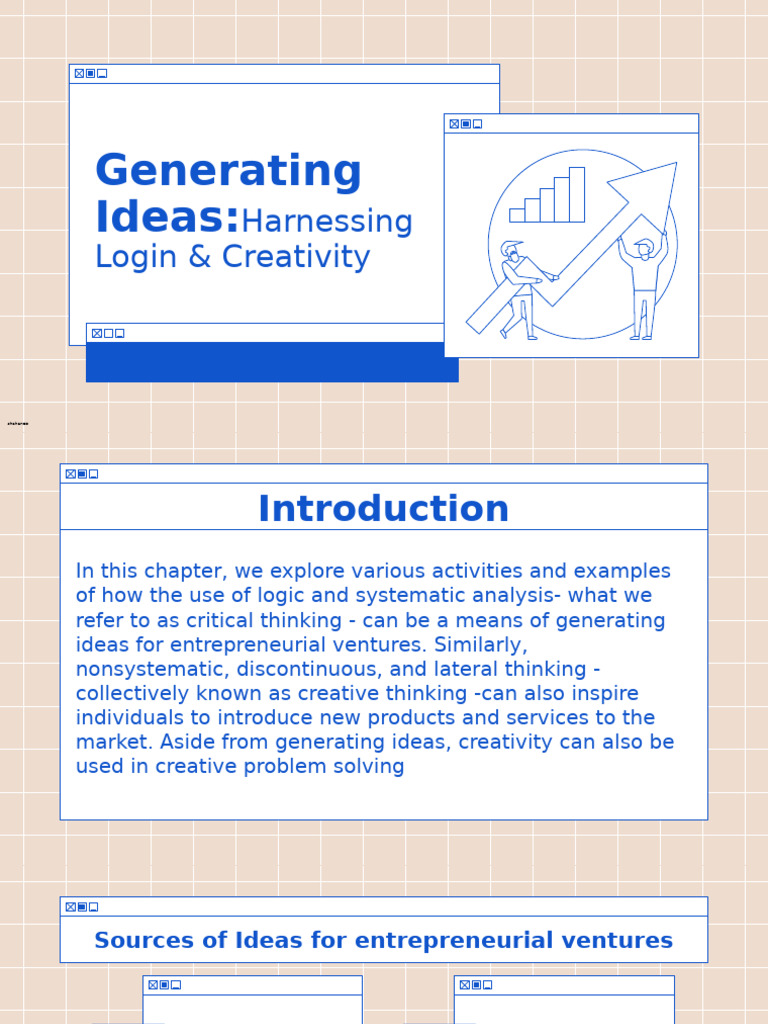 Entrep Generating Ideas Lesson 2 | PDF | Creativity | Statistics