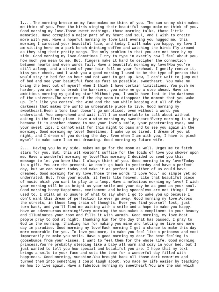 Morning Text | PDF