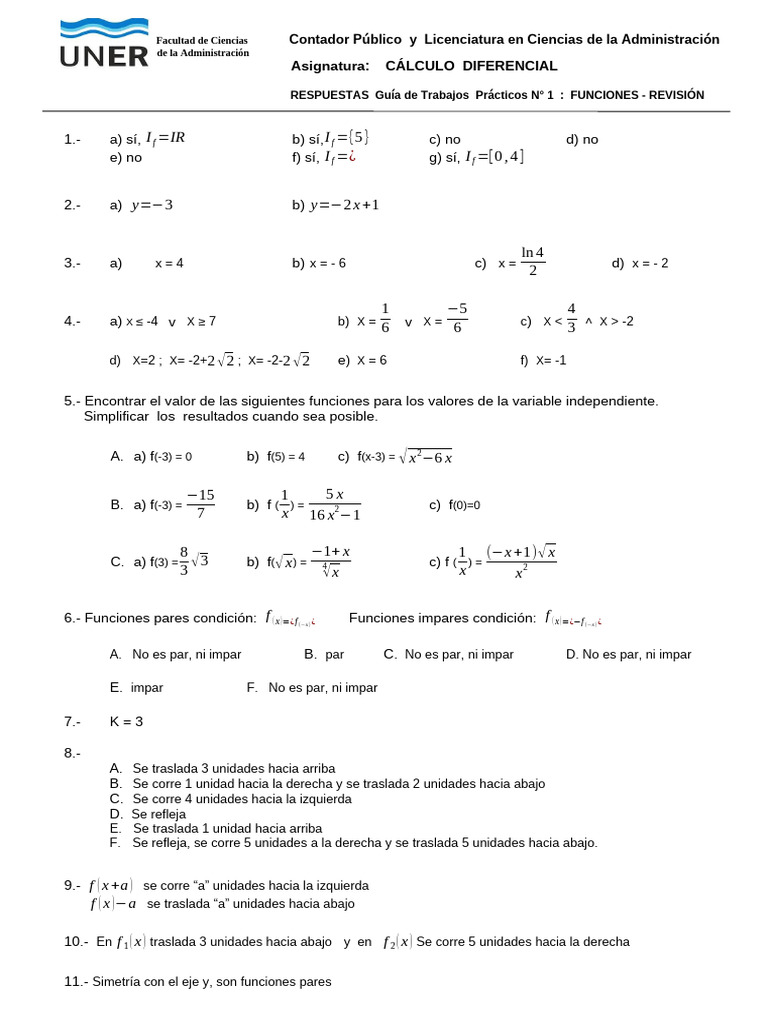 T.P. #1 - Respuestas | PDF