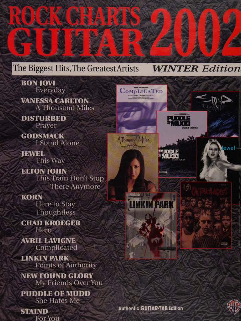 Rock Charts Guitar 2002 Winter Edition | PDF