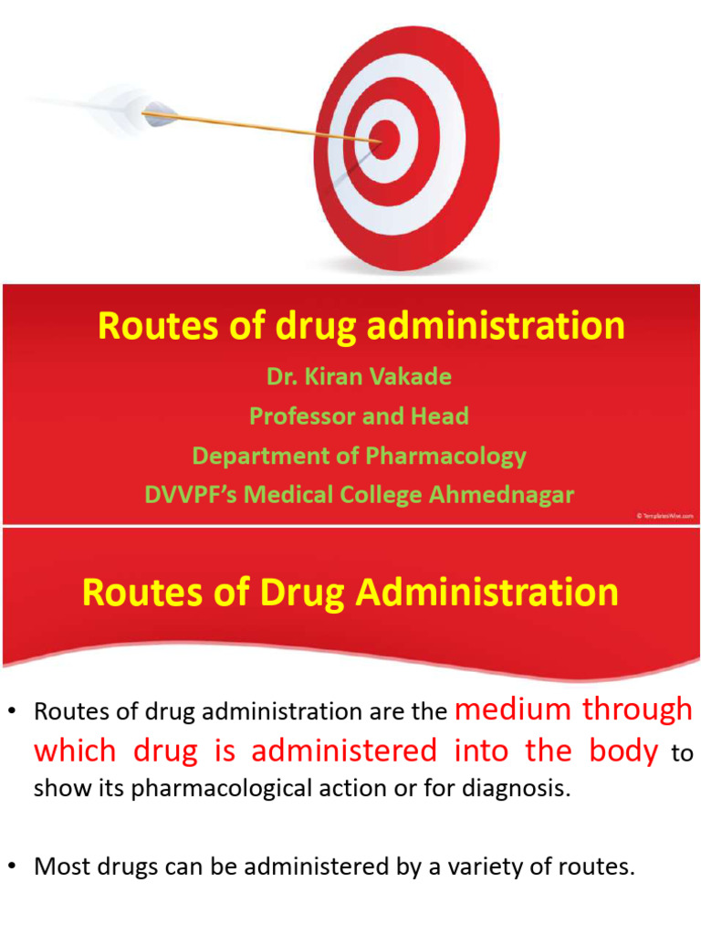 Drug Administration Routes Explained | PDF | Intravenous Therapy ...