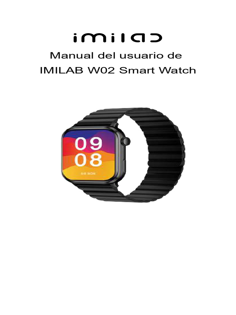Manual Del Usuario de IMILAB W02 Smart Watch | PDF | Ios | Bluetooth