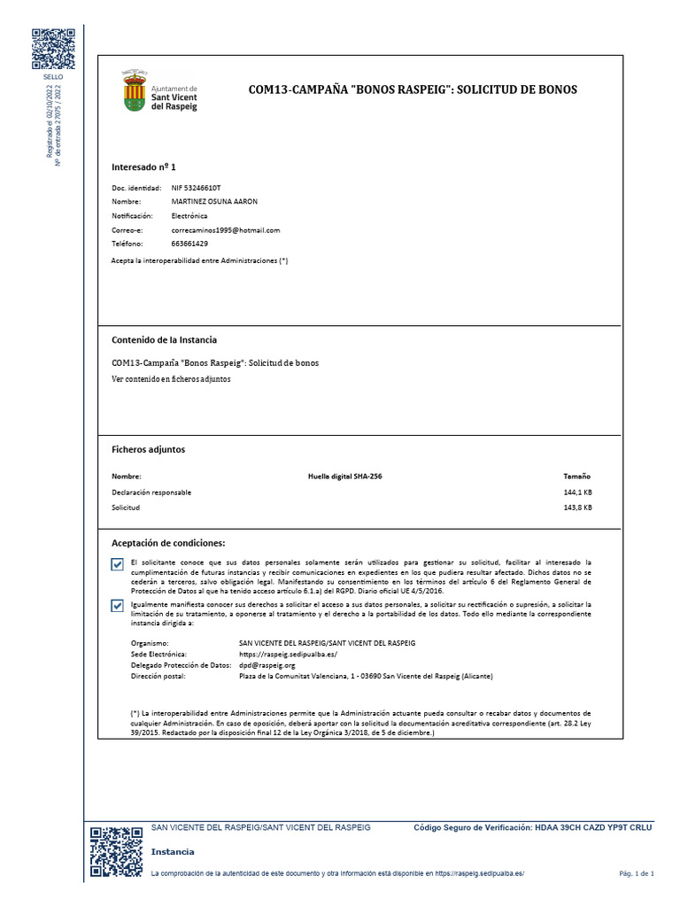 Instancia Completada | PDF