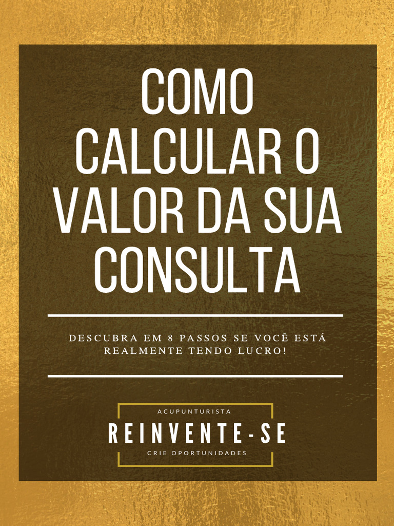 Calculando o Valor da Consulta de Acupuntura | PDF