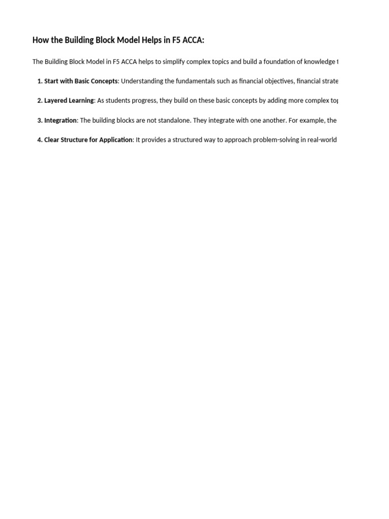 F5 ACCA: Building Block Model Guide | PDF